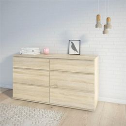 Inosign Kommode &raquo;Nova, Aufbewahrung, Schubladenschrank, Stauraum&laquo; 8 Schubladen, Stauraum, grifflos, Breite 154 cm, H&ouml;he 84 cm Eiche Struktur
