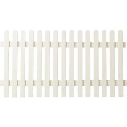 Plus Gartenzaun &raquo;Retro&laquo; H&ouml;he: 80 cm, Gesamtl&auml;nge: 4, 78 bis 23, 62 m, zum Einbetonieren Wei&szlig;