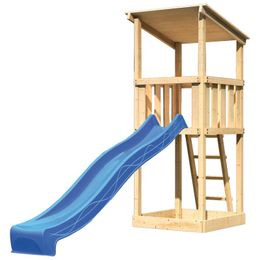 Konifera Spielturm »Anna« BxTxH: 107x107x270 cm natur/blau