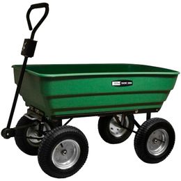G&uuml;de G&Uuml;DE Bollerwagen &raquo;GARTENWAGEN GGW 300&laquo; gr&uuml;n/schwarz/silberfarben Anh&auml;ngevorrichtung f&uuml;r z. B. Rasentraktor