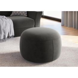 Sit & More sit&more Hocker &raquo;Cadabra&laquo; Rundhocker, Durchmesser Sitzfl&auml;che 64 cm oder 104 cm grau Samtoptik (100% Polyester);Soft clean (98% Polyester, 2% Polyamid)