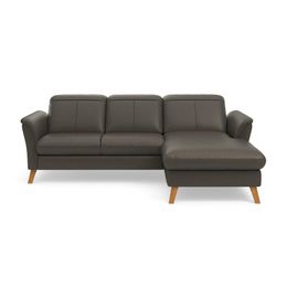 Sit & More SIT&MORE Ecksofa »Romero L-Form« wahlweise mit oder ohne Relax-Funktion, Bettfunktion, Bettkasten anthrazit