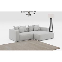 Inosign Ecksofa »Cowboy L-Form« mit 6 Kissen, kubisches Sofa light grey 0