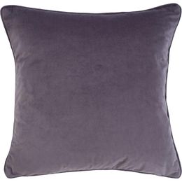 HOMING Dekokissen »Mirja« Samt, weich, modern, Kissenhülle ohne Füllung, 1 Stück flieder + unifarben Obermaterial: 100% Polyester B/L: 45 cm x 45 cm