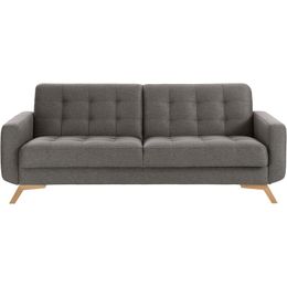 exxpo - SOFA FASHION 3-Sitzer »Fiord, aktuelles Design, tolle Detailverarbeitung im Sitz und Rücken« bequem, wahlweise Kippcouch mit Bettfunktion...