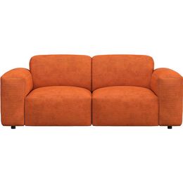FLEXLUX 2-Sitzer »Lucera Sofa, super bequem durch hochwertigen Sitzaufbau mit Kaltschaum« Designsofa, modern & anschmiegsam Burned orange