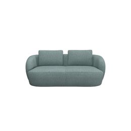 FLEXLUX 2, 5-Sitzer »Torino, rund, Couch, Loveseat, « Modernes, organisches Sofa-Design, Kaltschaum, Wellenunterfederung Sky Blue