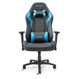 AKRacing Gaming-Stuhl »Core SX-Wide Kunstleder, 3D-Armlehnen, Stahlrahmen, schwarz-blau« () Kunstleder blau + schwarz Sitzhöhe stufenlos...