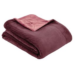s.Oliver Wohndecke »Doublesoft« 150 x 200 cm (Breite x Länge), praktische Wendedecke, Kuscheldecke bordeaux/ziegelrot Obermaterial: 100% Polyester...