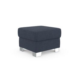 DOMO collection Hocker &raquo;Anzio&laquo; wahlweise mit Federkern blau