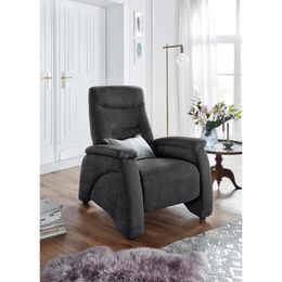 exxpo - sofa fashion Relaxsessel &raquo;Ascoli, Relaxsessel, Loungesessel, Hochlehnsessel&laquo; mit Relaxfunktion grau NaturLEDER (echtes Rindsleder) in Sitz und