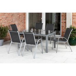 Merxx Garten-Essgruppe »Sorrento« schwarz + Obermaterial: 100% Polyester