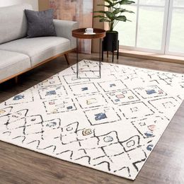 Carpet City Teppich »Mista 2574« rechteckig 9 mm Höhe Läufer, Kurzflor, Boho-Optik, Multicolor, Weich creme Obermaterial: 70% Polypropylen, 30%...