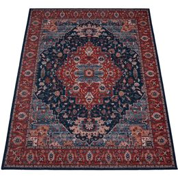 Paco Home Teppich »Bordeaux 242« rechteckig 4 mm Höhe Kurzflor, Orient-Optik, Vintage Design, waschbar rot Obermaterial: 100% Polyester B : 140 cm...