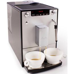 Melitta Kaffeevollautomat »Solo & Milk E953-202, silber/schwarz« Café crème & Espresso per One Touch, Düse für Milchschaum silberfarben/schwarz