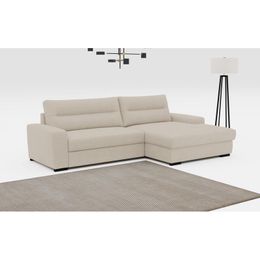 COTTA Ecksofa &raquo;Cappa L-Form&laquo; wahlweise mit Bettfunktion & Bettkasten beige 100% POLYESTER (PES)