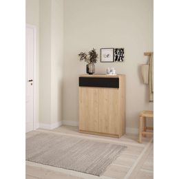 Inosign Schuhschrank &raquo;Naia Schuhaufbewahrung, Schuhkommode, Schuhregal, Garderobenschrank,&laquo; mit 2 T&uuml;ren und 4 Einlegeb&ouml;den, 1 Schublade, Breite 80 cm 