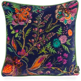 HOCK H.O.C.K. Dekokissen »Blossom« Sofakissen inkl. Füllung, 45x45cm, Wendekissen, Blumen floral grün, violett + Ornamente Obermaterial: 83% Baumwolle,...