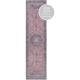FLAIR RUGS L&auml;ufer &raquo;Somerton&laquo; rechteckig 7 mm H&ouml;he Orient-Optik, Vintage-Design, waschbar, Teppichl&auml;ufer pink Obermaterial: 100% Polyester B : 60 cm...