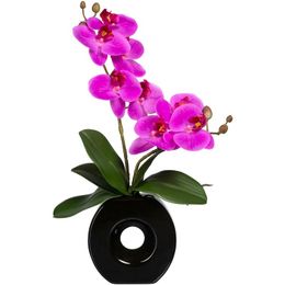 Creativ green Kunstorchidee »Phalaenopsis« in Keramikvase lila Obermaterial: 100% Kunststoff