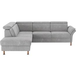 Home Affaire Ecksofa »Calypso L-Form« mit Relaxfunktion motorisch im Sofa 2, 5- Sitzer hellgrau