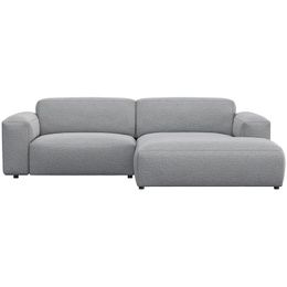 FLEXLUX Ecksofa »Lucera Chaislongue rechts oder links, L-Form, bequem« modern & anschmiegsam, Kaltschaum, Stahl-Wellenunterfederung Sophisto Grey