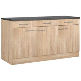 Optifit Unterschrank »Mini«, 150 cm Breite eichefarben/anthrazit eichefarben
