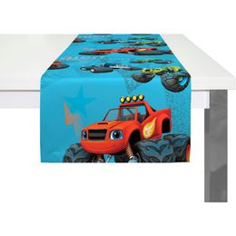 WIRTH Tischläufer »Trucks« Nickelodeon hellblau Obermaterial: 100% Polyester B/L: 150 cm x 50 cm