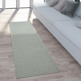 Paco Home Teppich »Timber 125« rechteckig 4 mm Höhe Flachgewebe, Sisal Optik, auch als Läufer, In- und Outdoor geeignet grün Obermaterial: 100%...