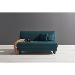 ell+ell ELL + ELL Schlafsofa »Enny« Breite 180 cm, Liegehöhe 45 cm, Füße schwarz petrol