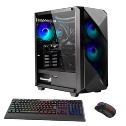 Hyrican Gaming-PC »Striker 7213« DDR5-RAM, Windows 11 schwarz WLAN AX, ARGB-Beleuchtung Front, 2 x PS/2, 2 x USB 2.0, 2 x USB 3.2 Gen 1, 1 x RJ-45...