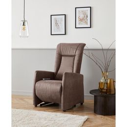 Sit & More sit&more TV-Sessel &raquo;Melissa&laquo; wahlweise elektrisch oder manuell verstellbar, optional Aufstehhilfe braun 100% Polyester