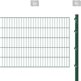 Arvotec Einstabmattenzaun &raquo;ESSENTIAL 100 zum Aufschrauben&laquo; Zaunh&ouml;he 100 cm, Zaunl&auml;nge 2 - 60 m dunkelgr&uuml;n