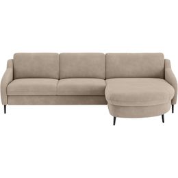 Sit & More SIT&MORE Ecksofa »Soul L-Form« wahlweise mit Bettfunktion beige