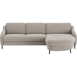 Sit & More SIT&MORE Ecksofa »Soul L-Form« wahlweise mit Bettfunktion anthrazit