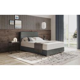 MR. COUCH Boxbett »Stratus 2« inkl. Bettkasten und Matratze Velvet 96 anthrazit