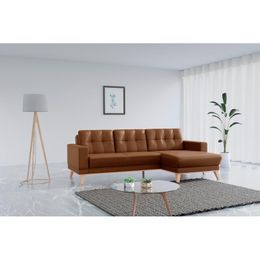 Sit & More sit&more Ecksofa &raquo;Lavida L-Form&laquo; wahlweise mit Kippfunktion und Bettkasten braun 100% PES