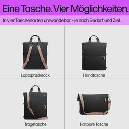 HP Notebook-Rucksack »14 Zoll Convertible Laptop-Rucksack-Tasche« schwarz/taupe Organisieren Sie alles nach Ihren Vorstellungenmit diesem...