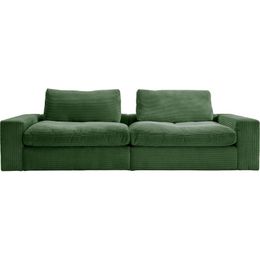 Alina Big-Sofa »Sandy« 266 cm breit und 123 cm tief, in modernem Cordstoff olivgrün GCT 333 0