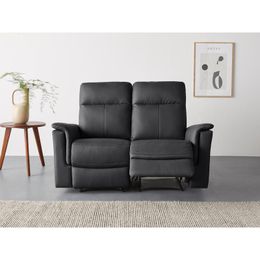 Home Affaire 2-Sitzer &raquo;Southbrook&laquo; mit manueller und elektrischer Relaxfunktion schwarz Echtleder 100% Echtleder;Kunstleder 100% Polyurethan