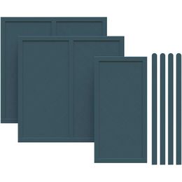 Kiehn-Holz Dichtzaun 7-teiliges Set, aus nordischer Fichte anthrazit