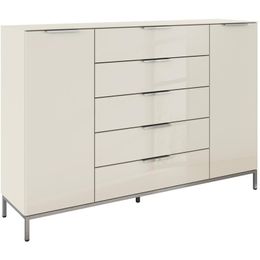 Rauch Schubkastenkommode »Kommode Türkommode Sideboard Kombikommode FLIPP mit Glasfront« Breite 160/180 cm mit 4 Einlegeböden, 2-türig, 5...