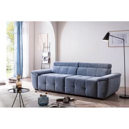exxpo - SOFA FASHION Big-Sofa »exxpo MAVERICK, weicher Bezugstoff, hoher Sitzkomfort« inkl. verstellbare Kopfstützen, aufwendige Detailverarbeitung...