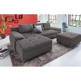 Sit & More SIT&MORE Ecksofa »Labene L-Form« wahlweise mit Bettfunktion und Bettkasten, auch als XXL-Variante fango
