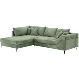 MR. COUCH Ecksofa »Portofino, L-Form« Mit Kaltschaumpolsterung, bis 140 kg belastbar Dolce 11 green