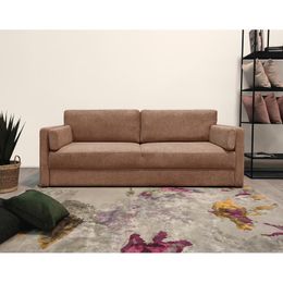 Home Affaire Schlafsofa »Calrence« mit aufklappbarer Bettfunktion, zwei Armlehnvarianten in der Serie cinnamon