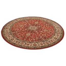 Theko Wollteppich &raquo;Turan 859&laquo; rund 12 mm H&ouml;he reine Wolle, Orient-Optik, ideal im Wohnzimmer & Schlafzimmer rot Obermaterial: 100% Wolle B : 200 cm...