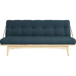 Karup Design Schlafsofa &raquo;Folk&laquo; aus massiven Kiefernholz, inkl. Futonmatratze blau 80% Baumwolle + 20% polyester