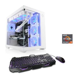 CSL Gaming-PC »HydroX V26511« weiß Inkl. Gaming Maus, Tastatur