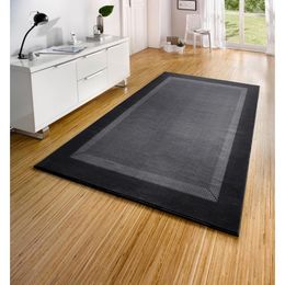 Hanse Home Teppich »Band« rechteckig 9 mm Höhe Kurzflor, weich, Läufer Größen, Wohnzimmer, Schlafzimmer, Esszimmer schwarz Obermaterial: 100%...